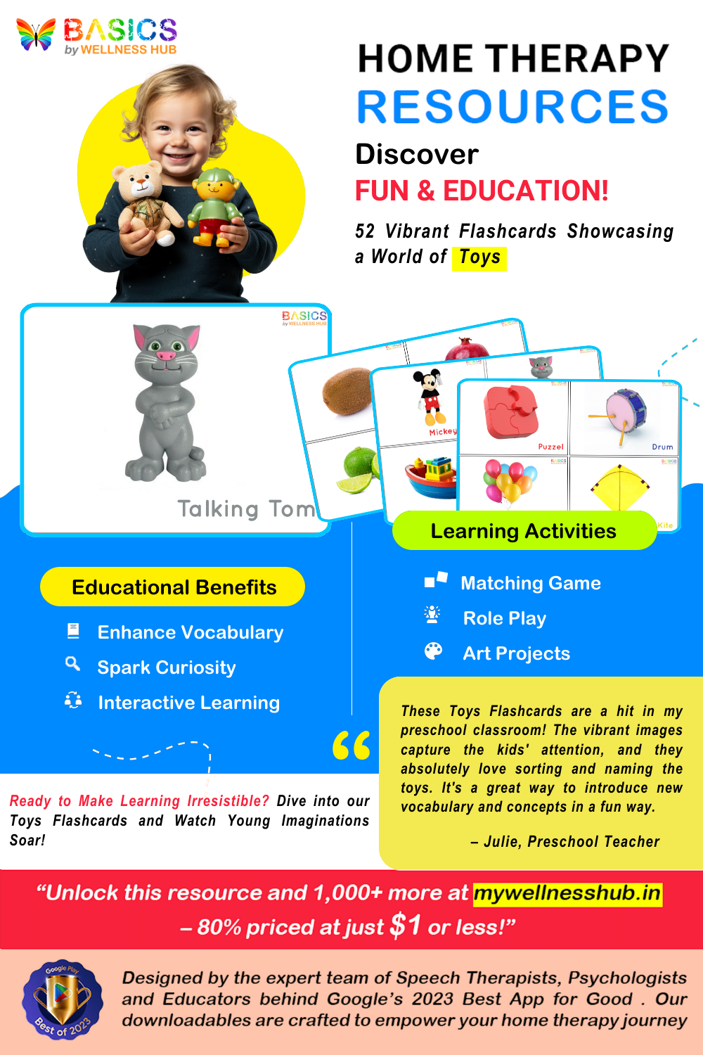 Toys Flashcards for Kids: Free Printable PDF Download
