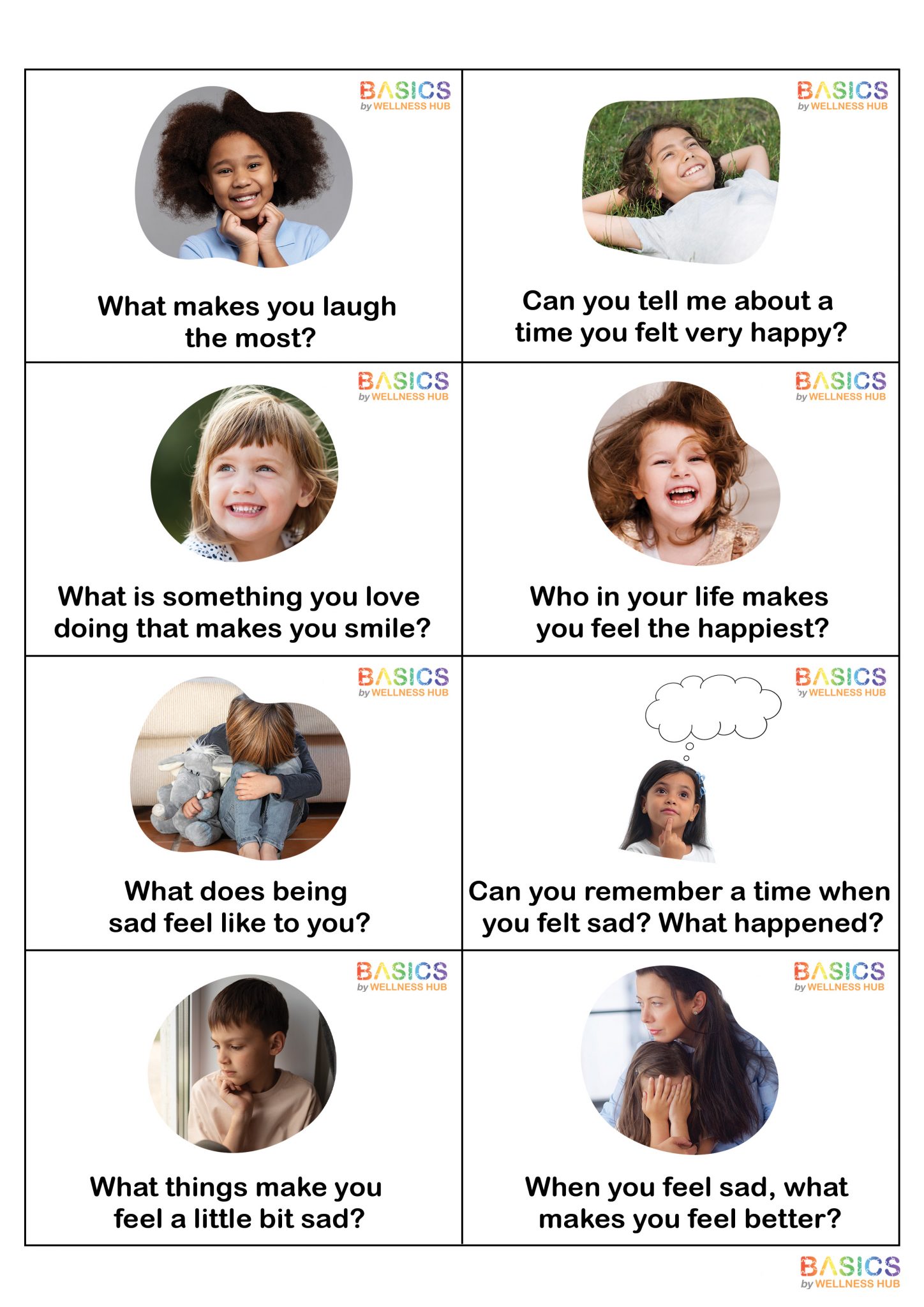 150+ Printable Conversation Cards for Parents and Kids to Learn
