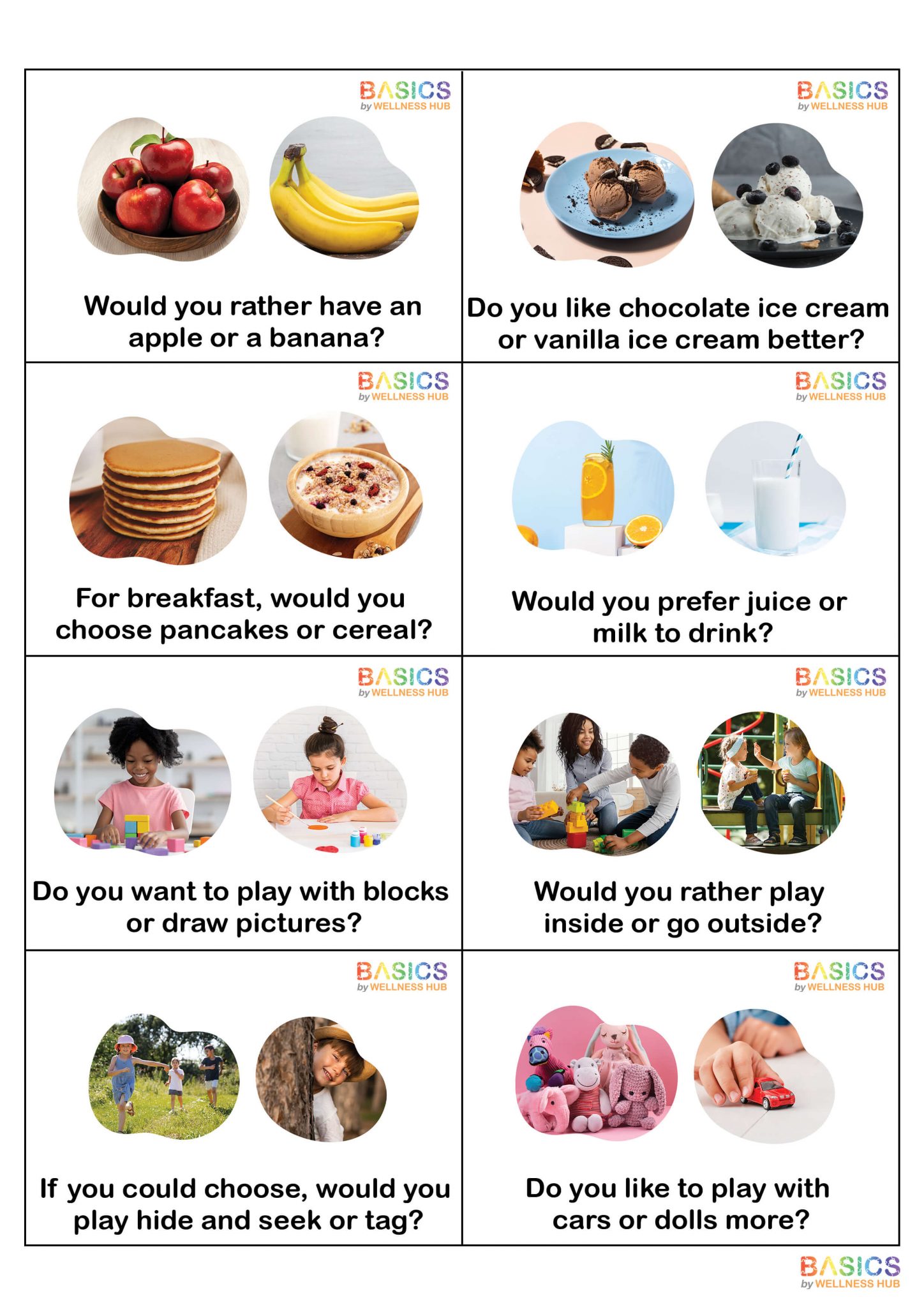 150+ Printable Conversation Cards for Parents and Kids to Learn