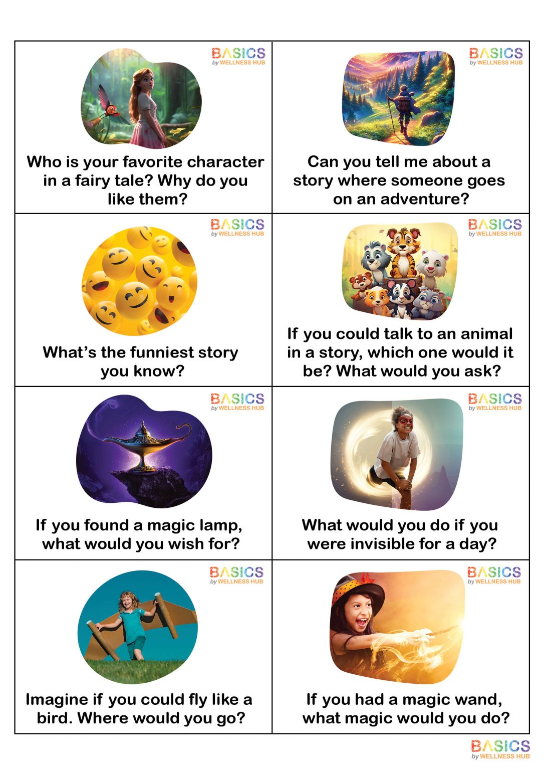 150+ Printable Conversation Cards for Parents and Kids to Learn