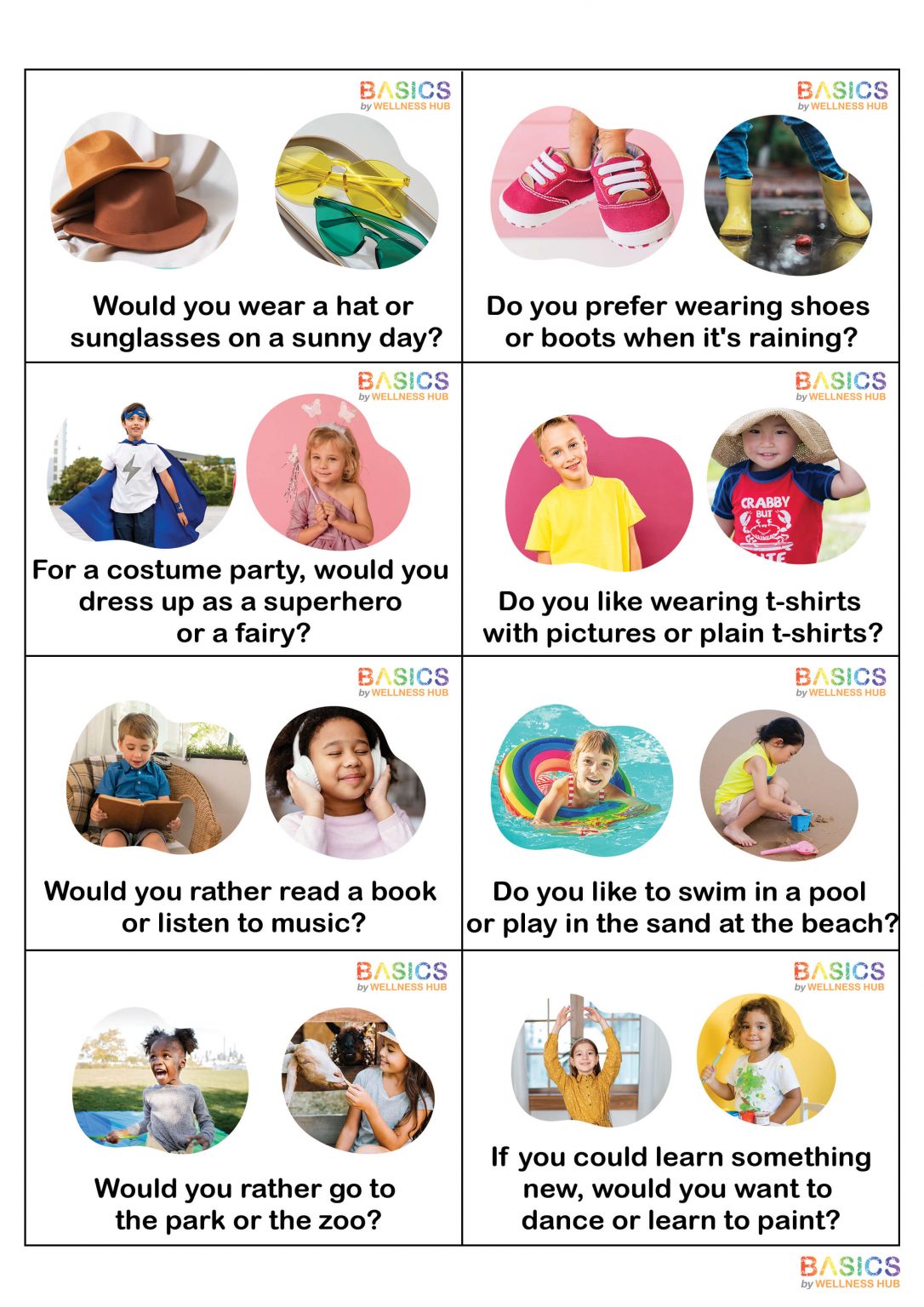 150+ Printable Conversation Cards for Parents and Kids to Learn