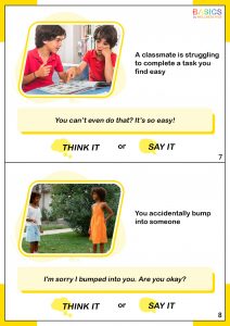 200+ Think It or Say It Printables for Kids - Wellness Hub