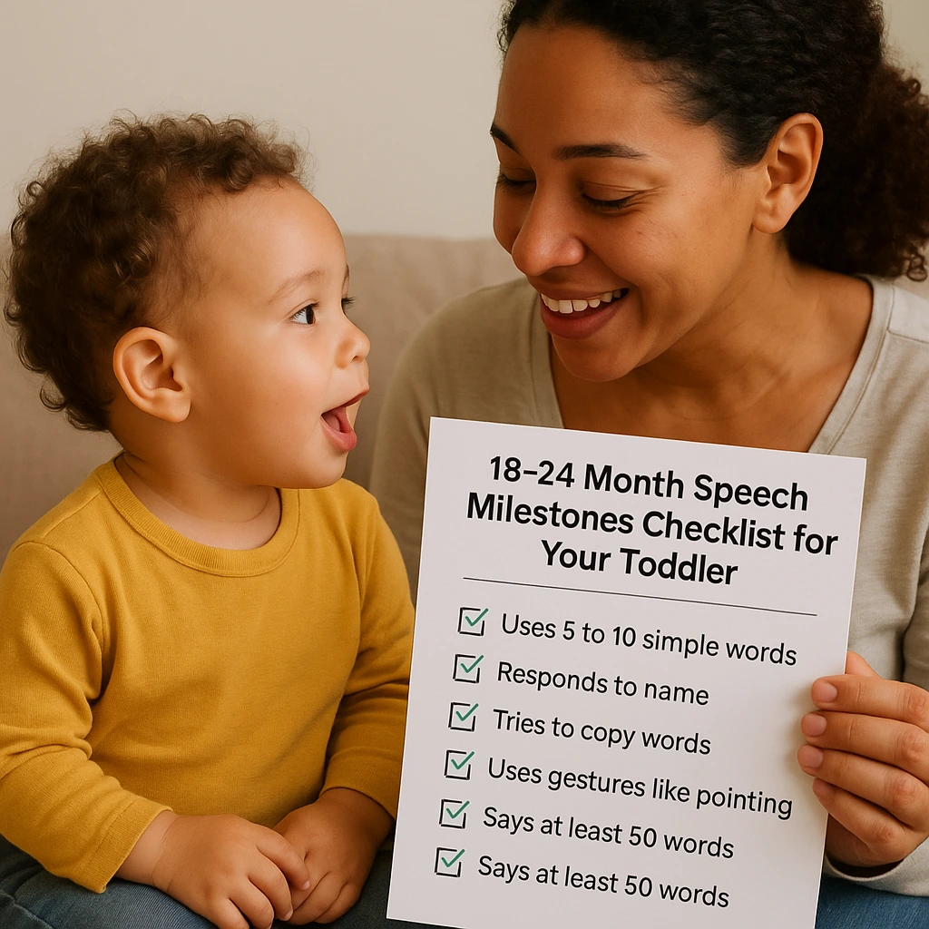 Is Your Toddler Talking Yet? 18–24 Month Speech Milestones Checklist